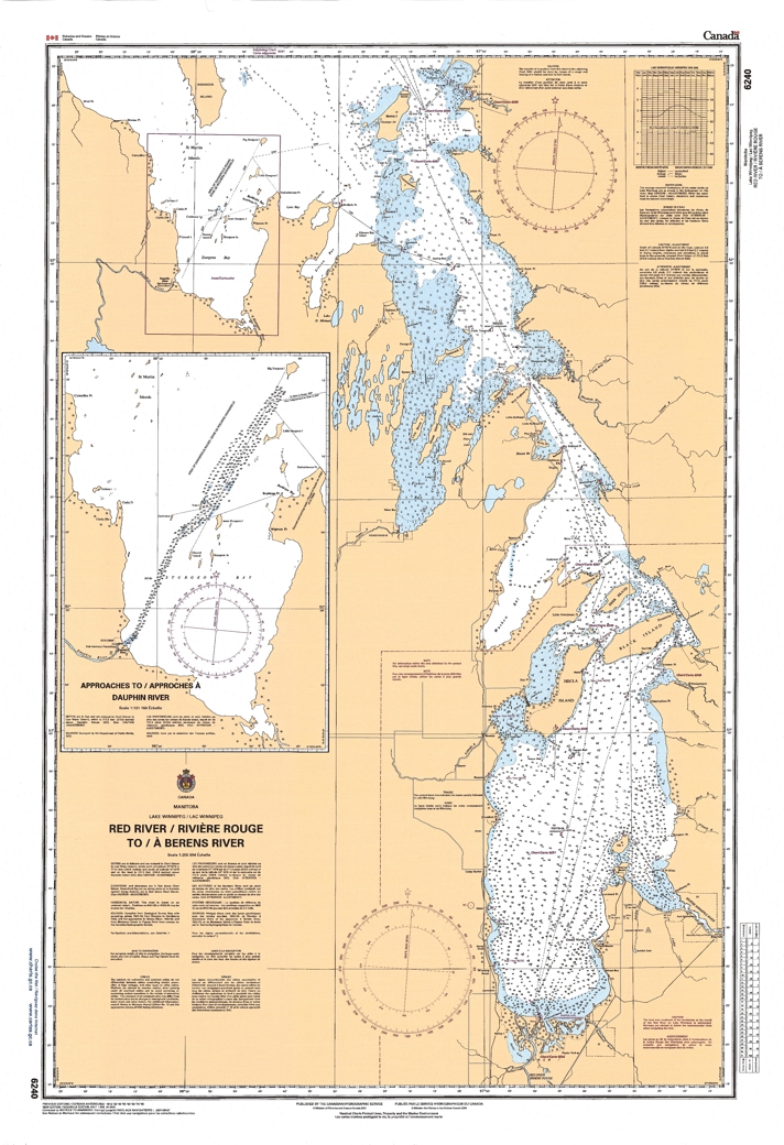 6240 - Lake Winnipeg Red River to Berens River | Repromap Ltd.