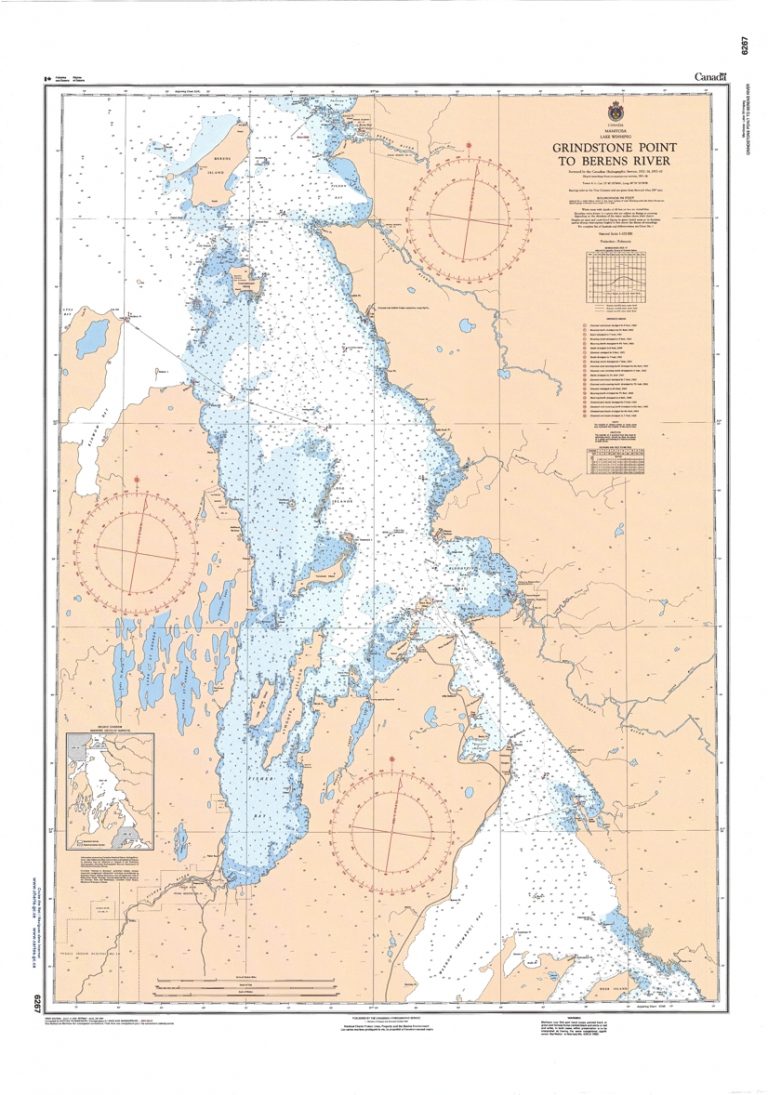6267 - Lake Winnipeg Gridstone Point to Berens River | Repromap Ltd.
